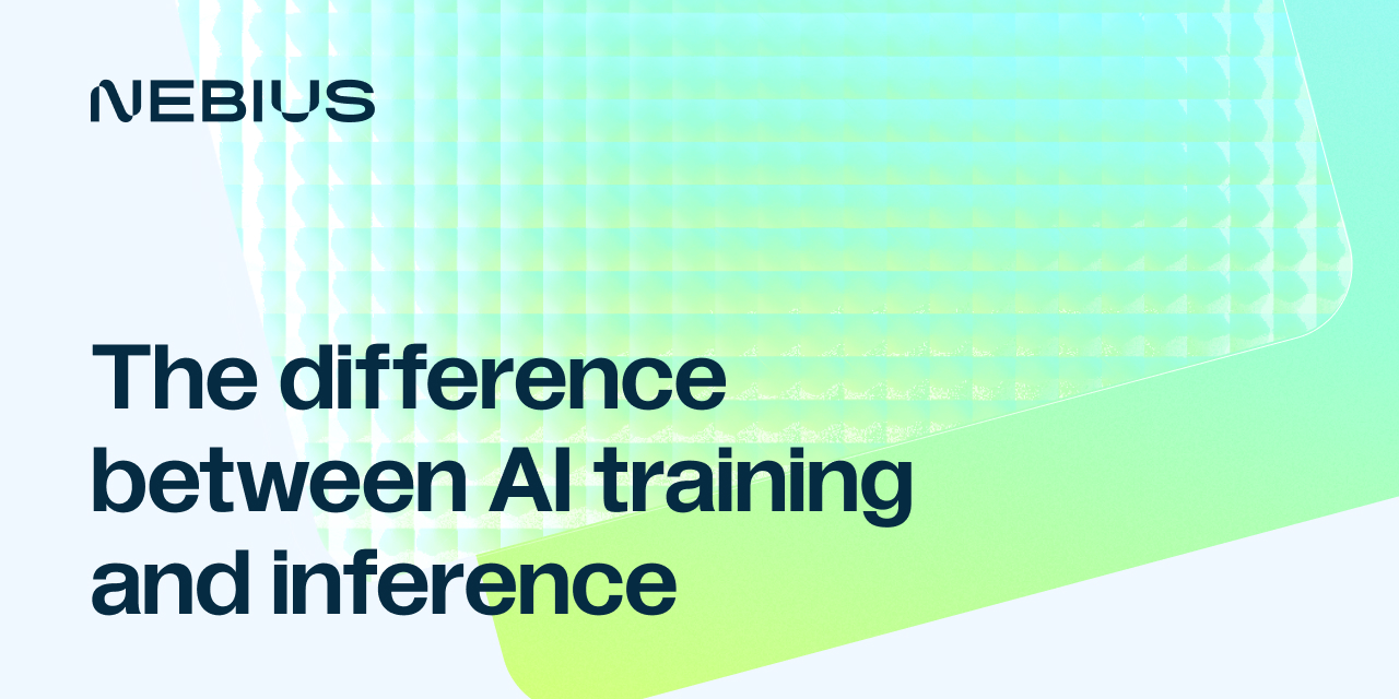 The difference between AI training and inference