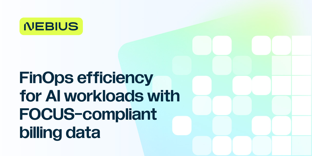 FinOps efficiency for AI workloads with FOCUS-compliant billing data